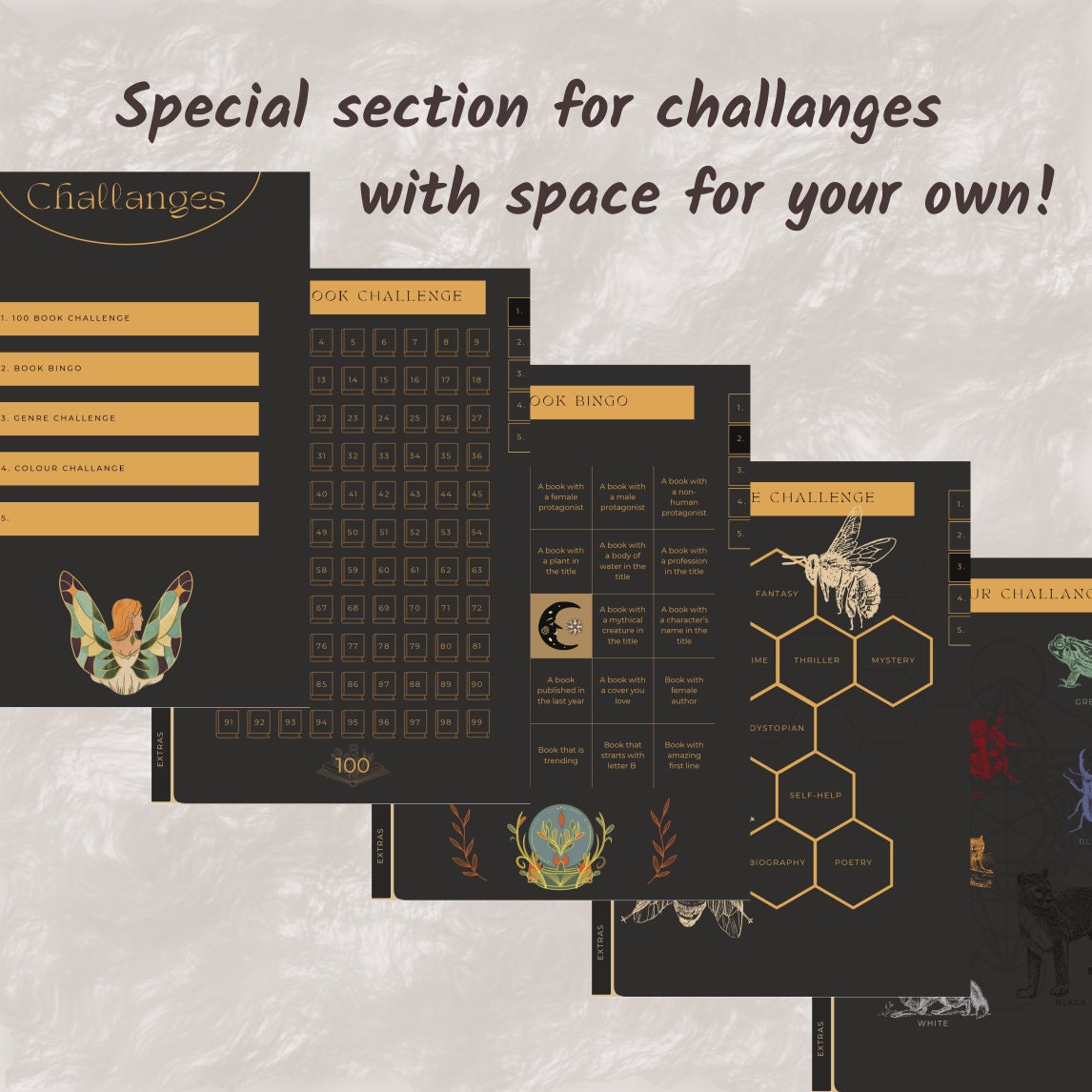 Samsung Notes Reading Journal Dark Mode Witchy Cottagecore Vibe ...