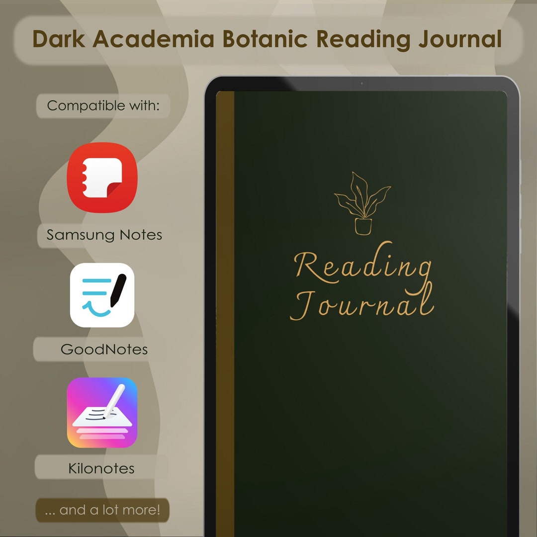 Digital Samsung Notes Dark Academia Reading Journal | Dark Academia ...