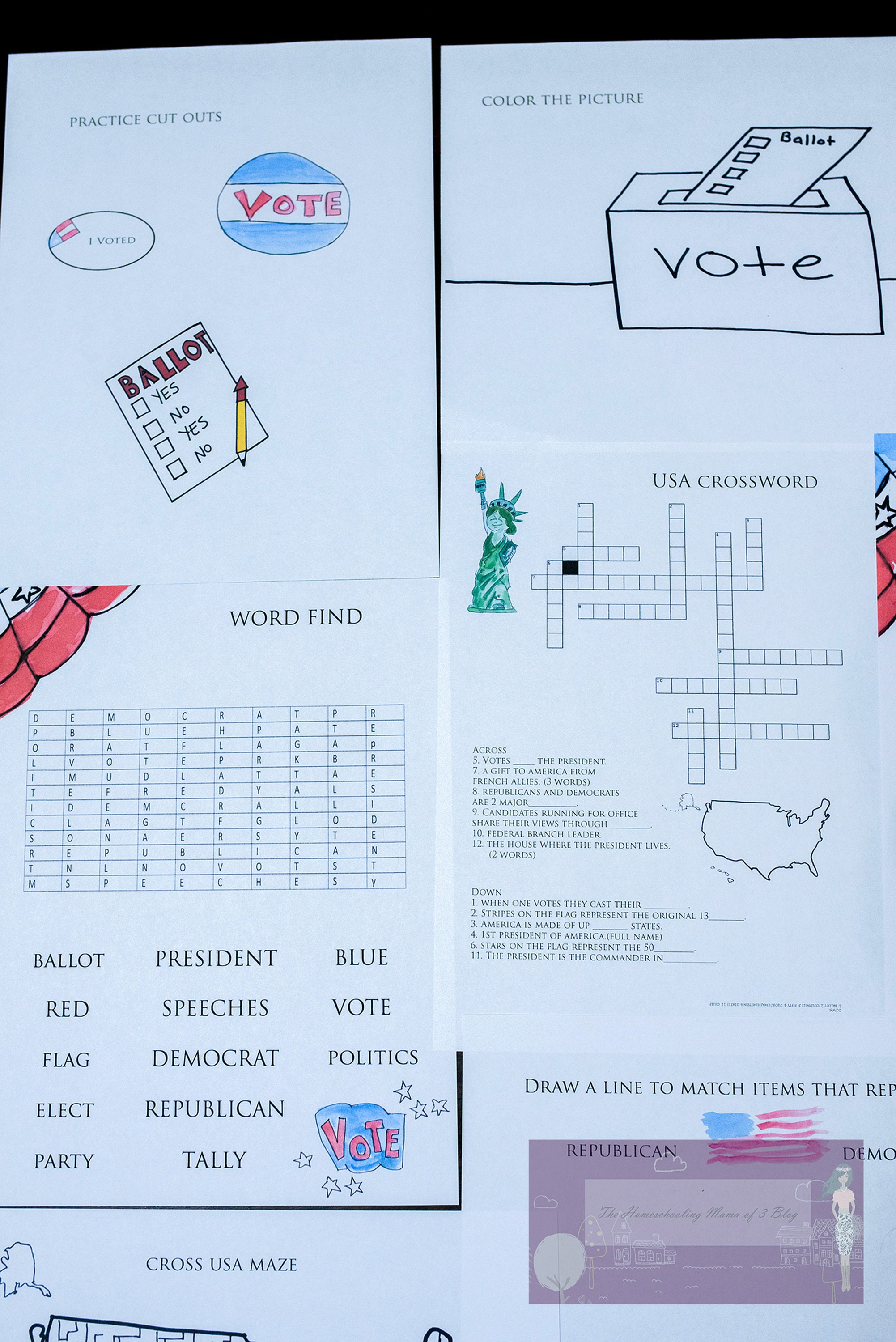 Election Activity Printables - Etsy