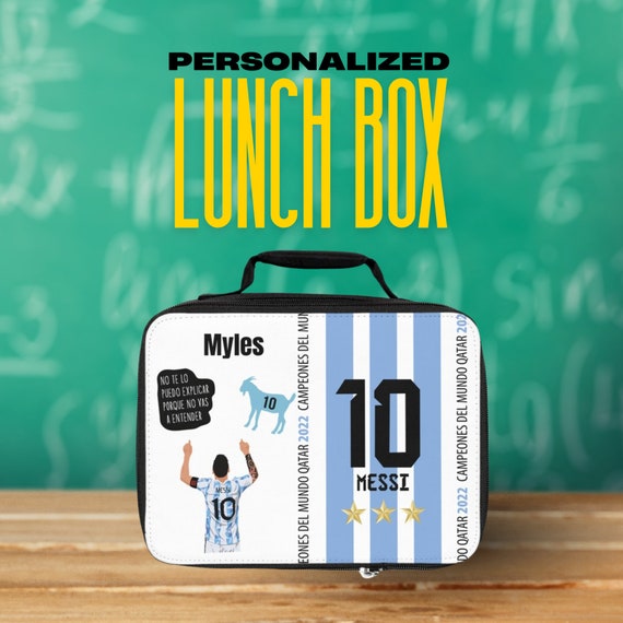 Messi Personalized Lunch Box Boy Girl Soccer Lunch Box Sports Custom Name Lunch Bag Quality Insulated Lunch Box Personalizable Gift Etsy UK