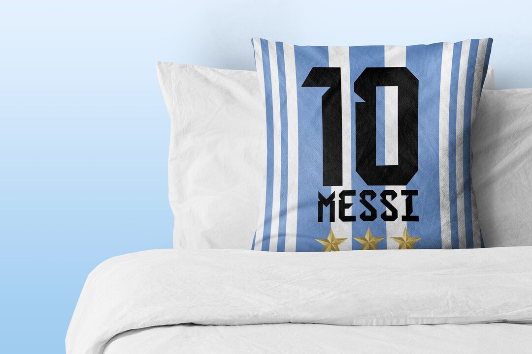 Messi Pillow, Messi Champ Soccer Cushion, Soccer Pillow, Personalized ...