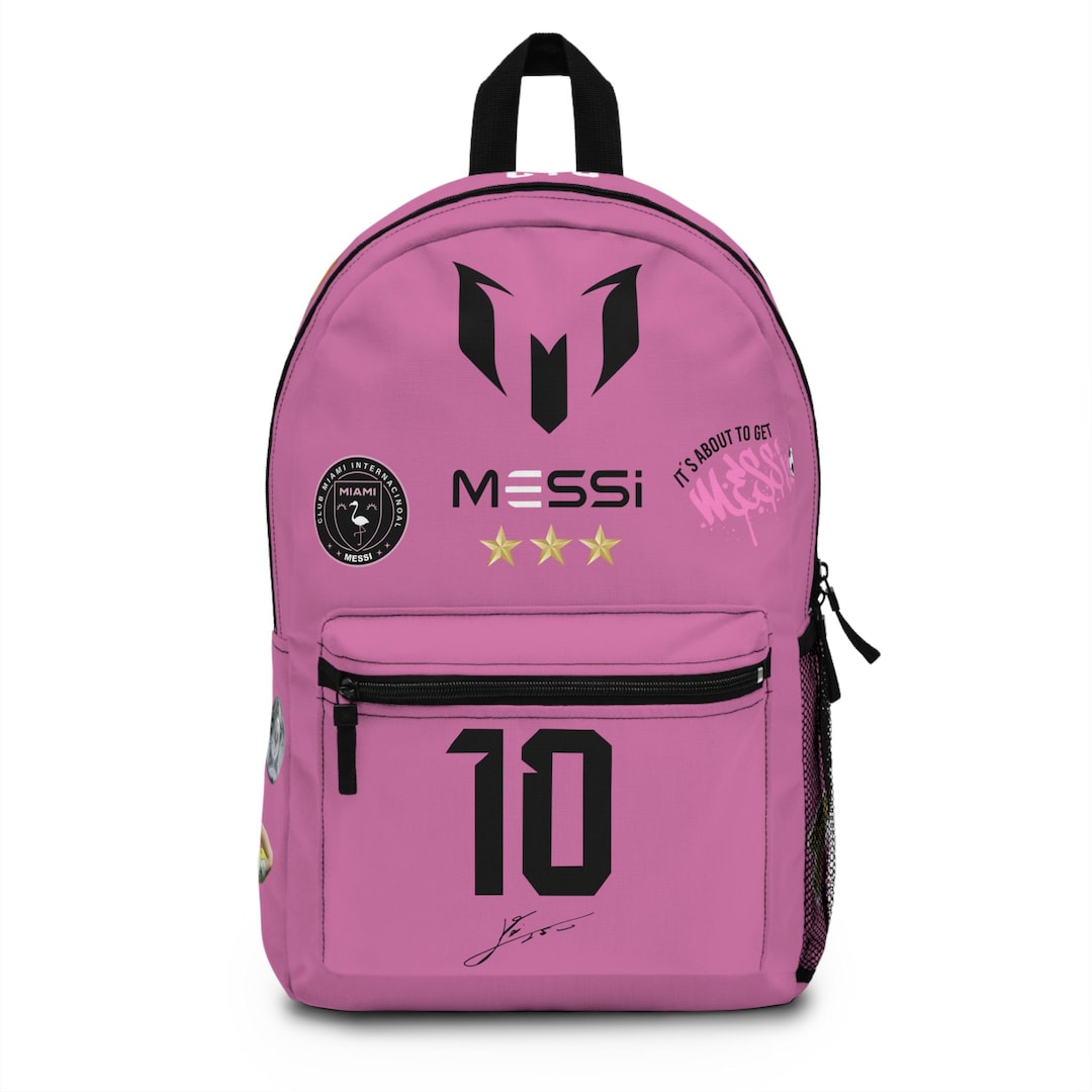 Messi Backpack Miami Style - Messi World Champion - Soccer Fan Gift ...