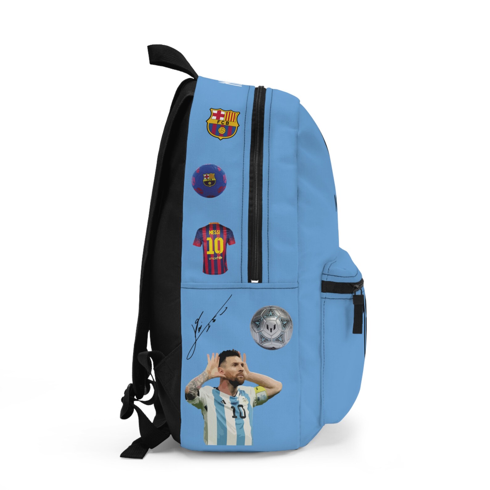 Messi Backpack With Your Name - Custom Gift - Children's Soccer ...