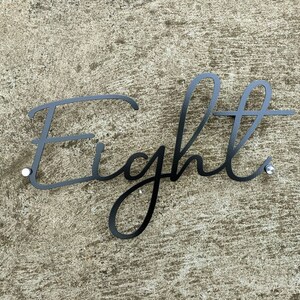 Personalised Sign Cursive Writing House Plaque Name Sign Metal Sign ...