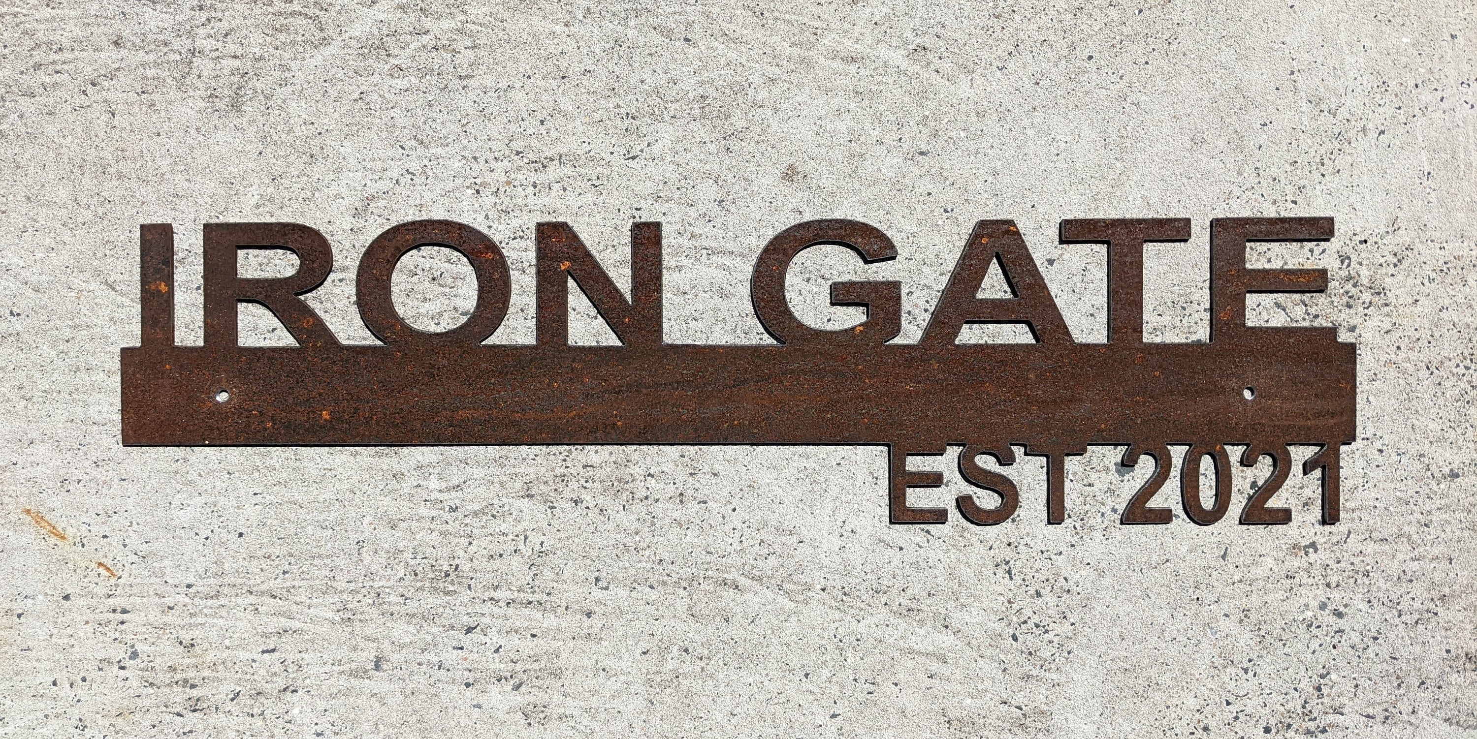 Personalised House Name Sign - House Plaque - Name Sign - Metal Sign ...