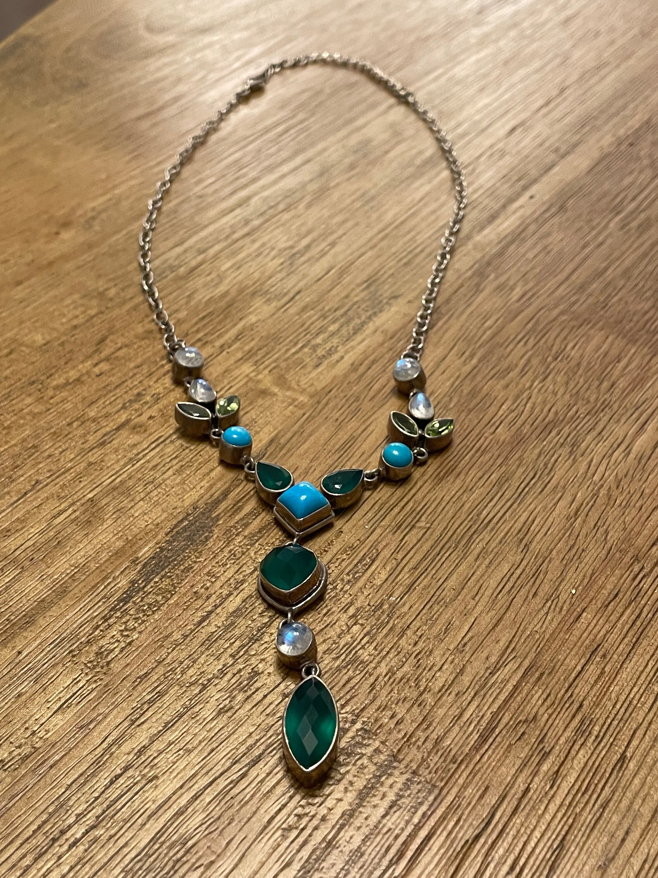 Nicky Butler Sterling Silver Gemstone Necklace: Moonstone, 16-19" - Etsy