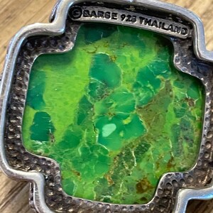 Barse Gaspeite Pendant Necklace Cross 2 X 1.25 Wedding Mother Birthday ...