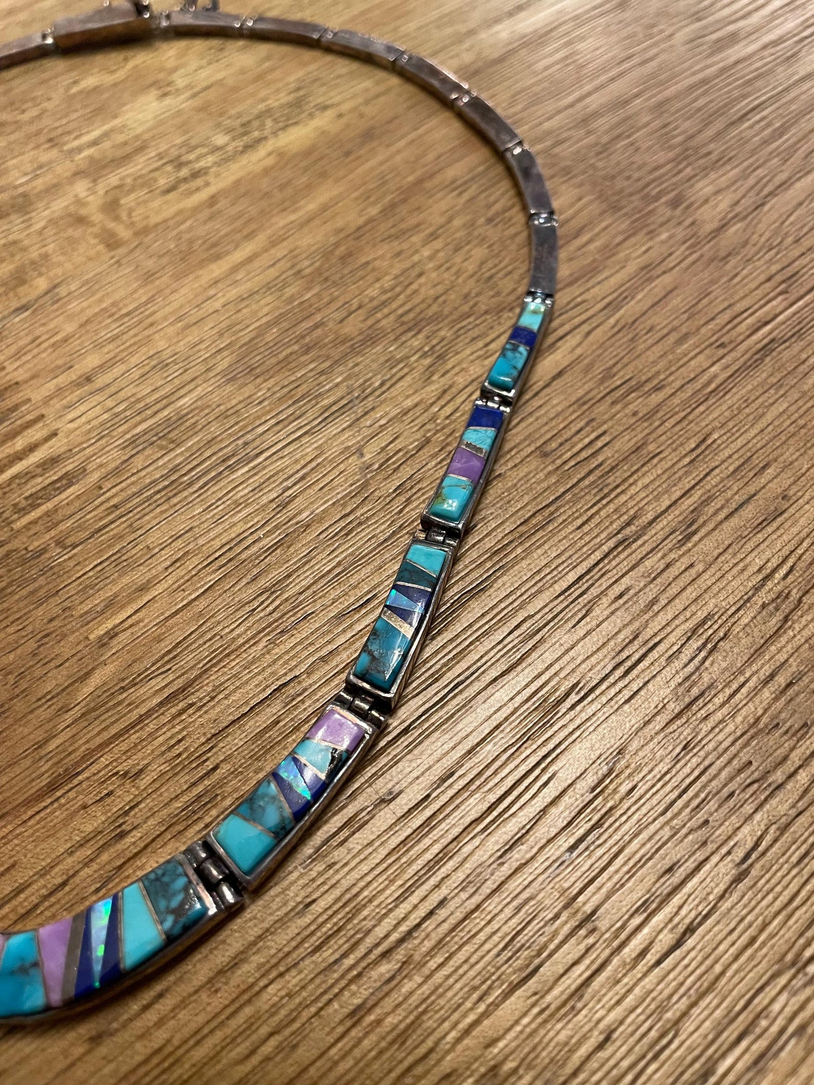 Handmade Native American Necklace Navajo Artist Evangeline David Multi ...