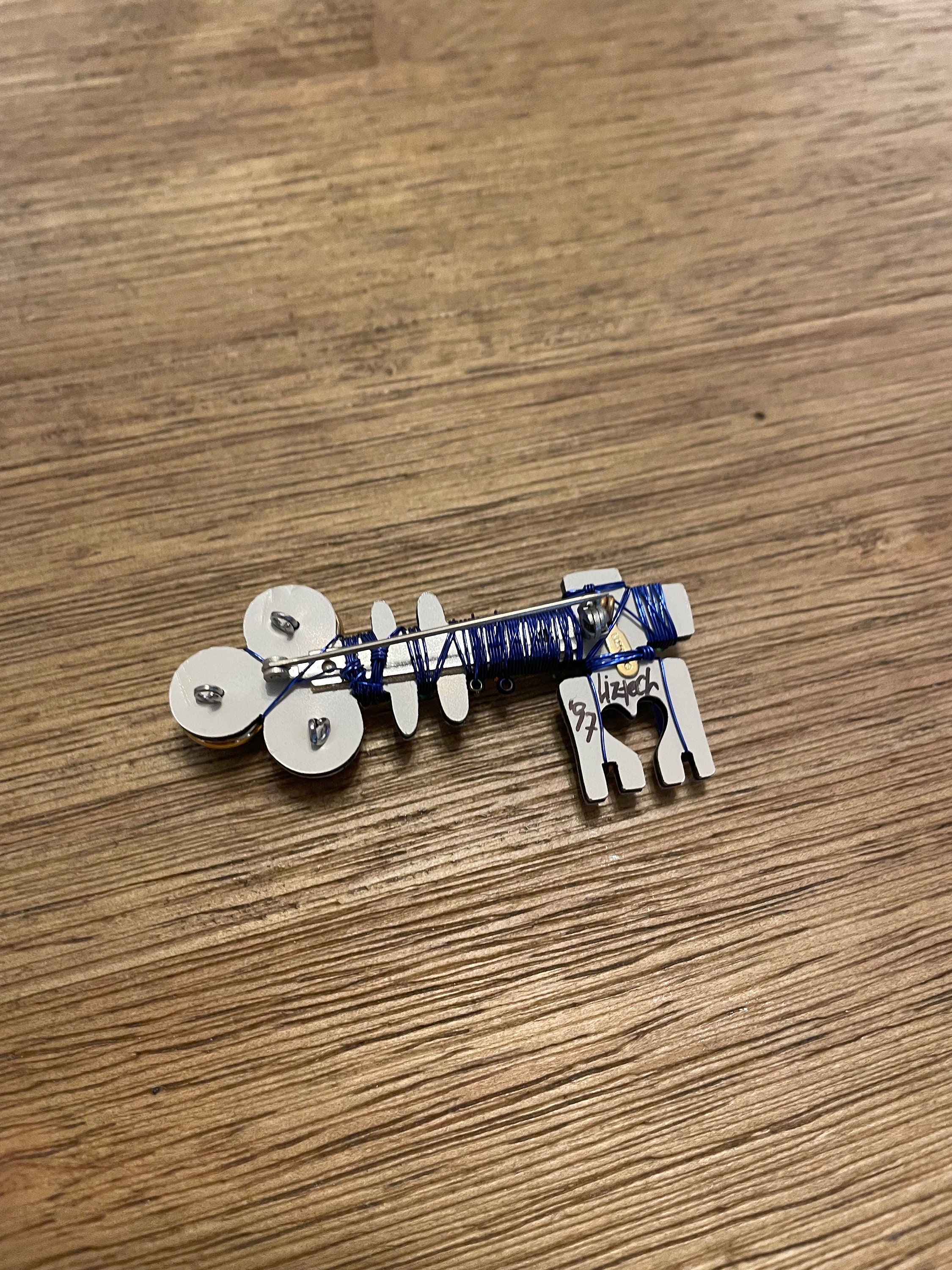 Liztech 1997 Retired Collectible Key Signed Dated Pin Brooch 2.25 X 1 ...