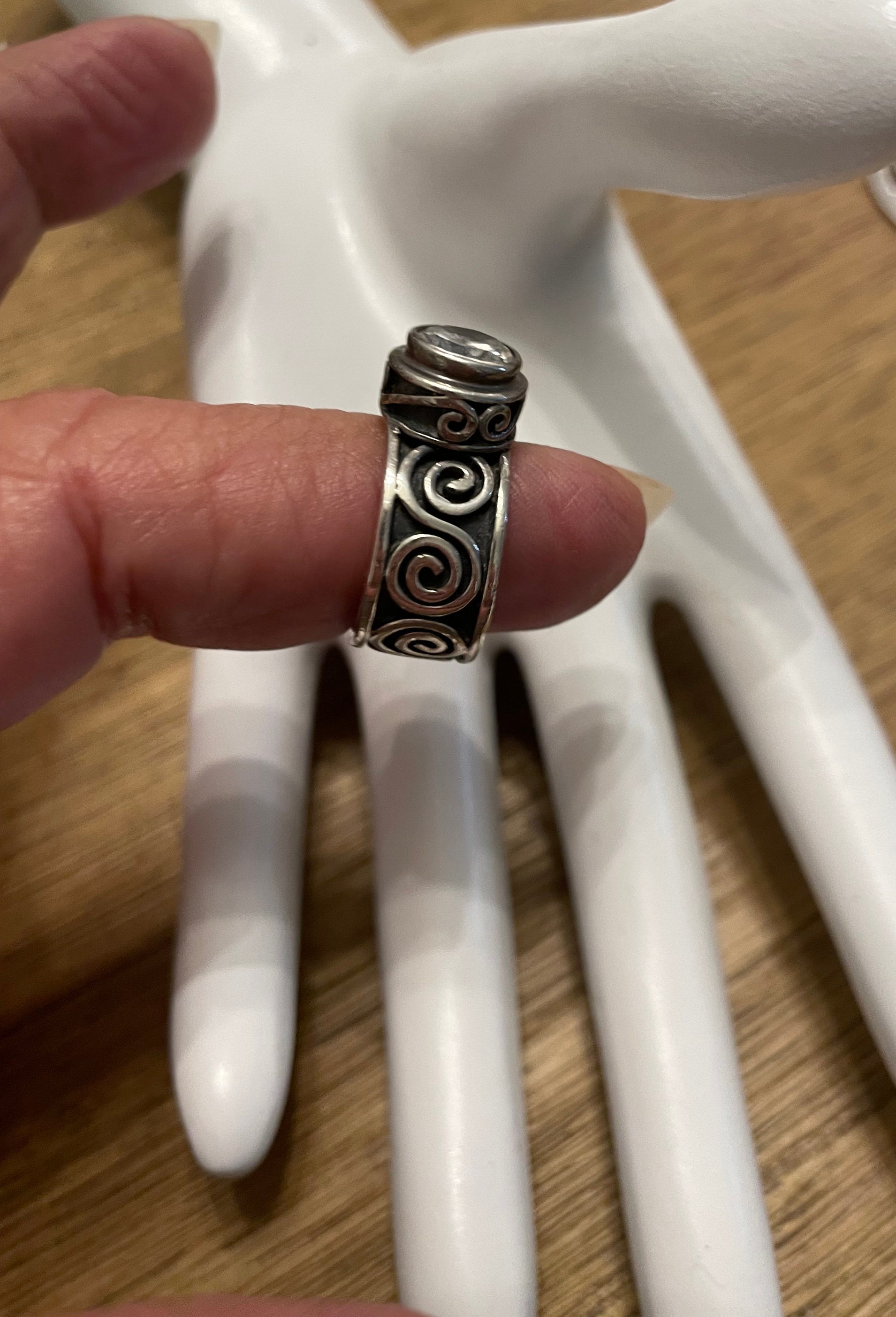 Silpada Sterling High Profile Ring Size 6.75 Solitaire - Etsy