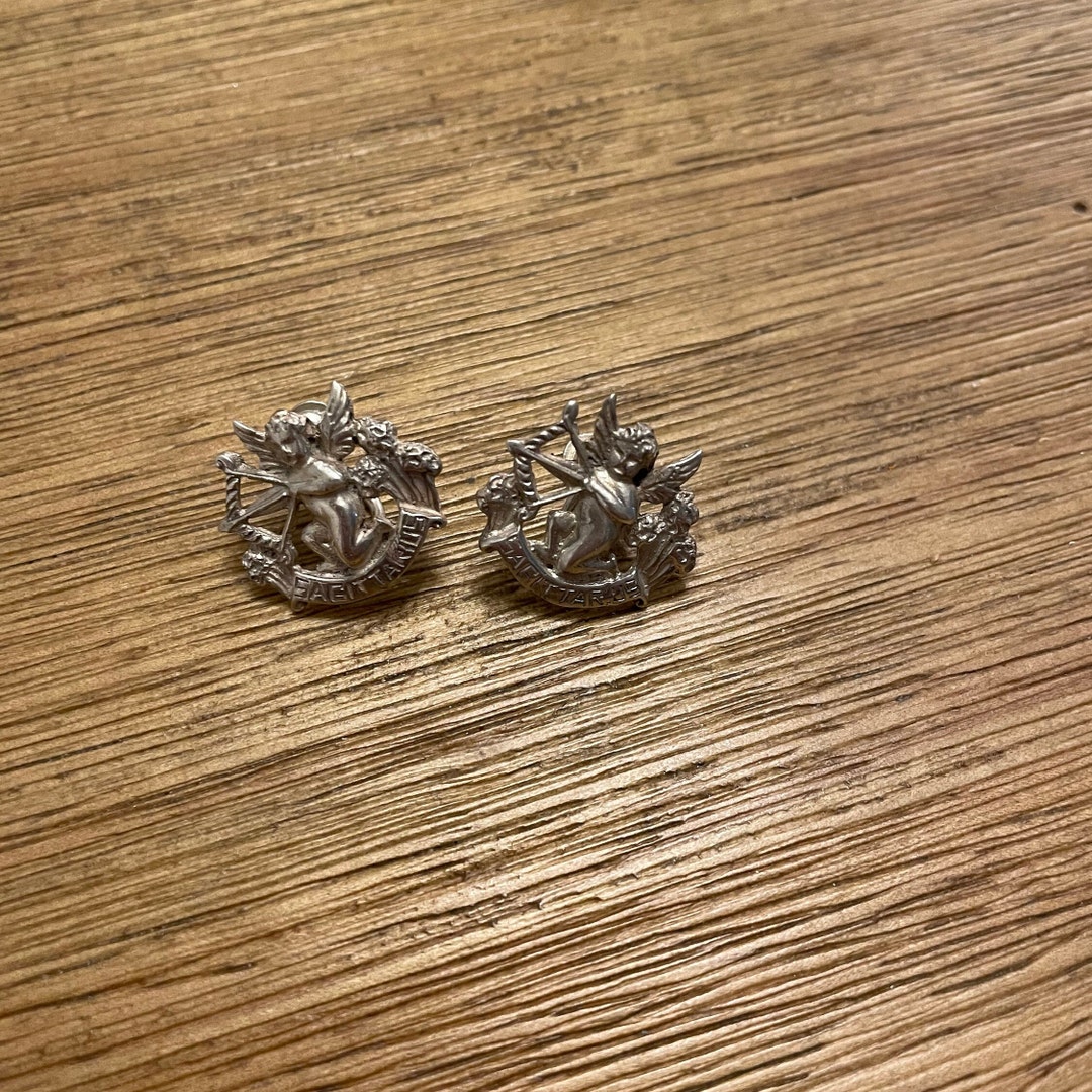 Vintage CINI Sterling Zodiac Sagittarius Screw Back Earrings Mother ...