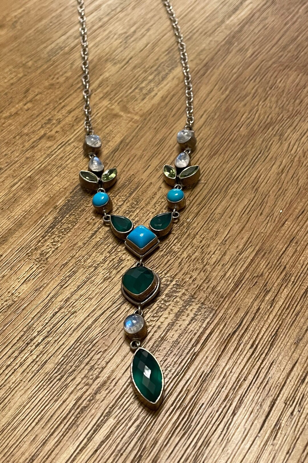 Nicky Butler Sterling Silver Gemstone Necklace: Moonstone, 16-19" - Etsy