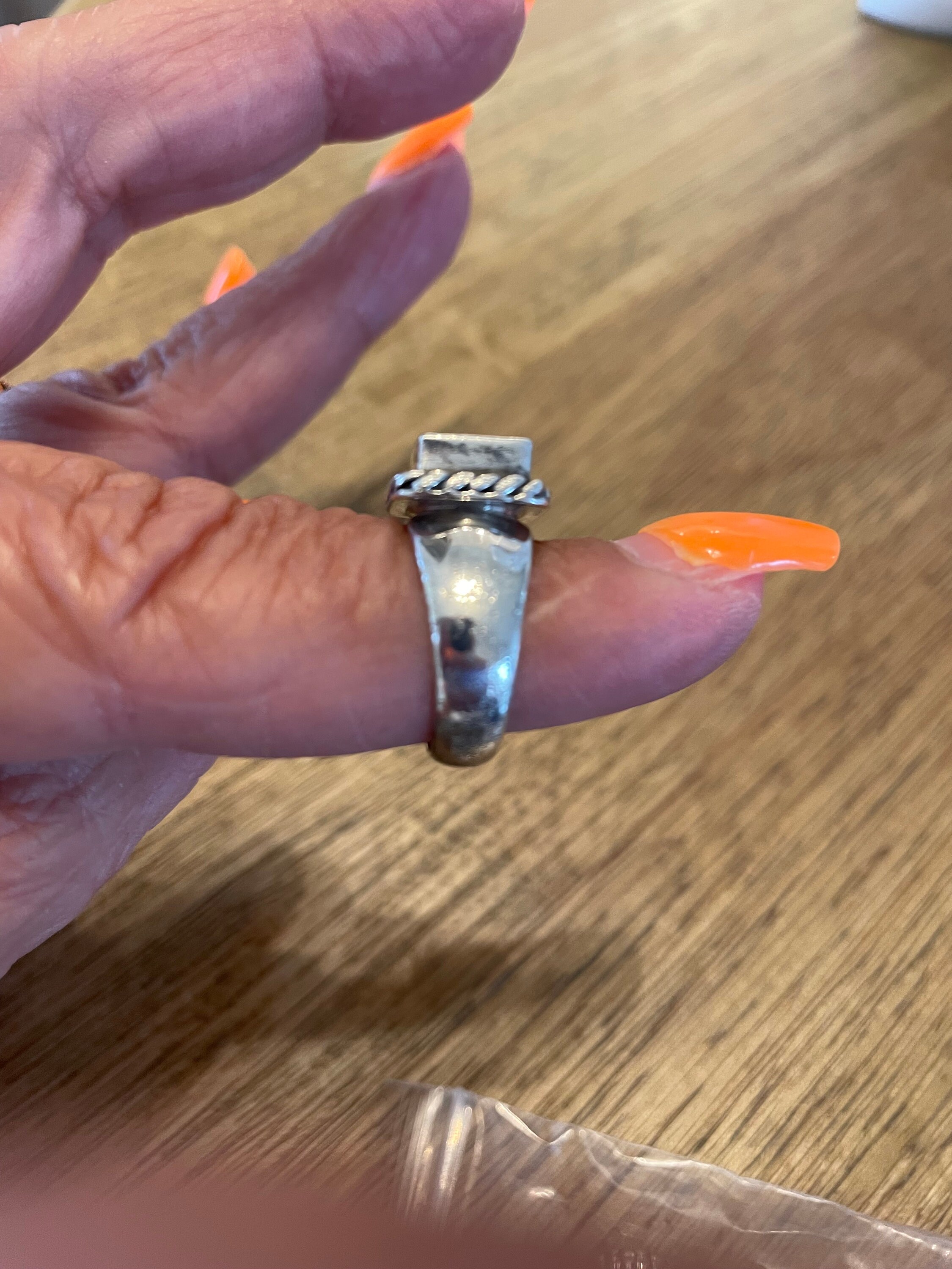 Silpada Elizabeth Ring: Sterling Silver Square Cubic Zirconia - Etsy