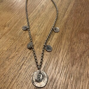 Vintage Silpada Sterling Silver Disc Necklace 17" Mother Birthday ...