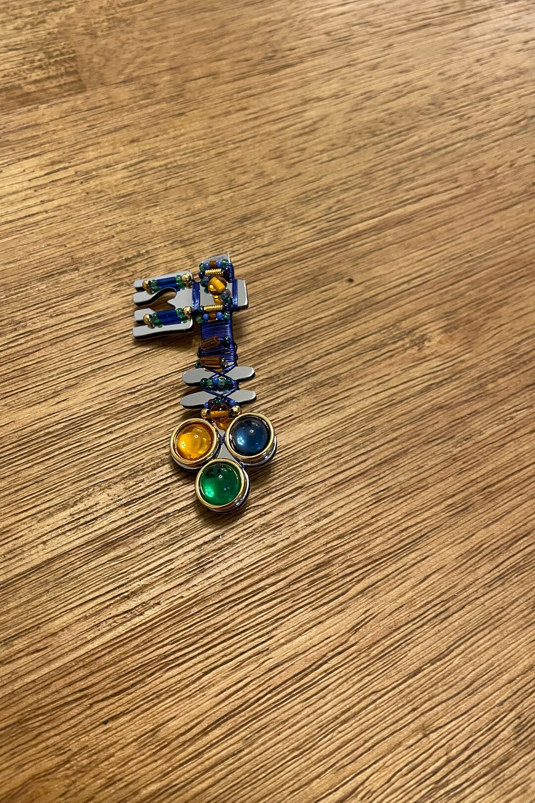 Liztech 1997 Retired Collectible Key Signed Dated Pin Brooch 2.25" X 1" Mother Birthday Gift Her ...