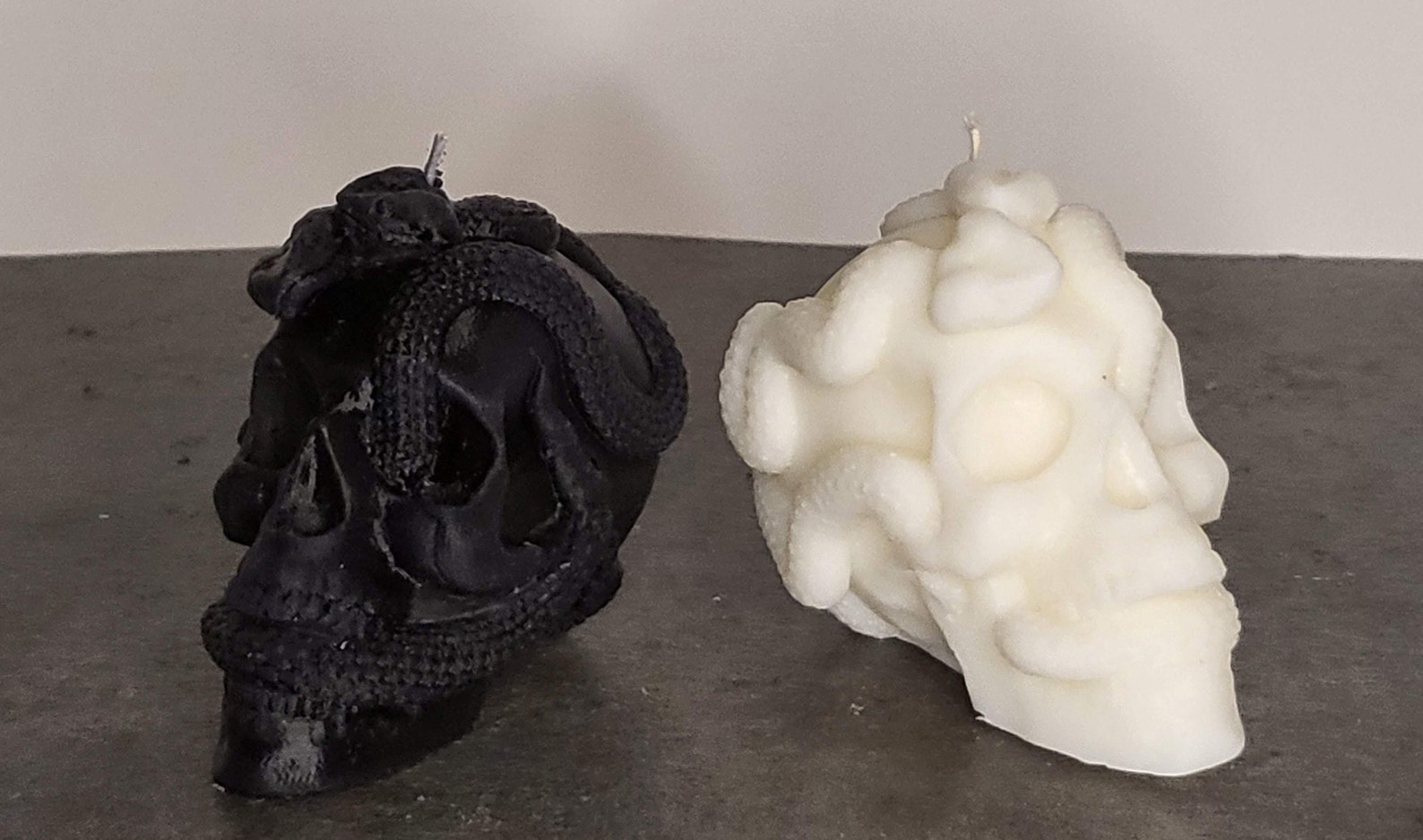 Snake Skull Candle | Halloween Decor | Gift | Small - Etsy