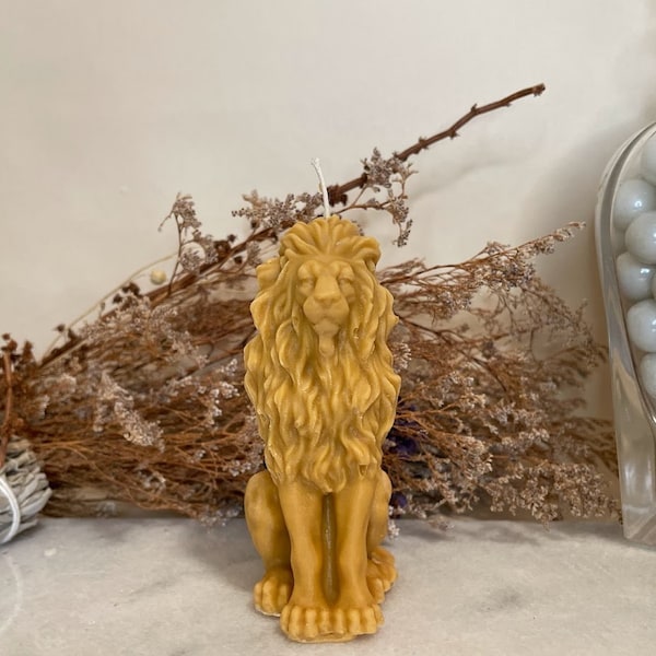 Lion Candle - Etsy