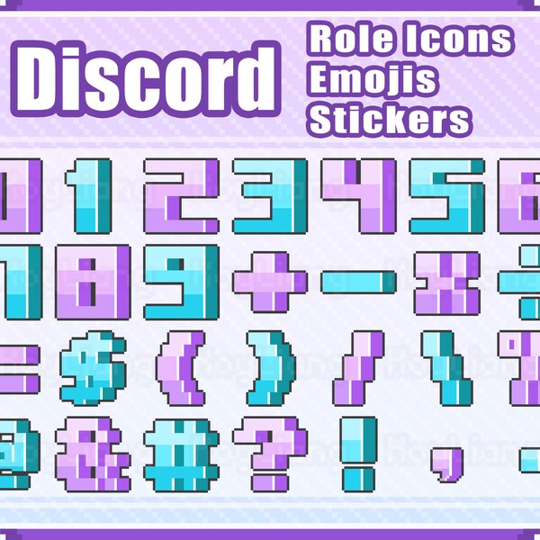 Cute Numbers Emotes - Etsy