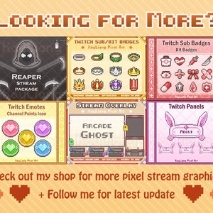 Synthwave Twitch Emotes in 8bit Pixel Style, Neon Color Retrowave Icons ...