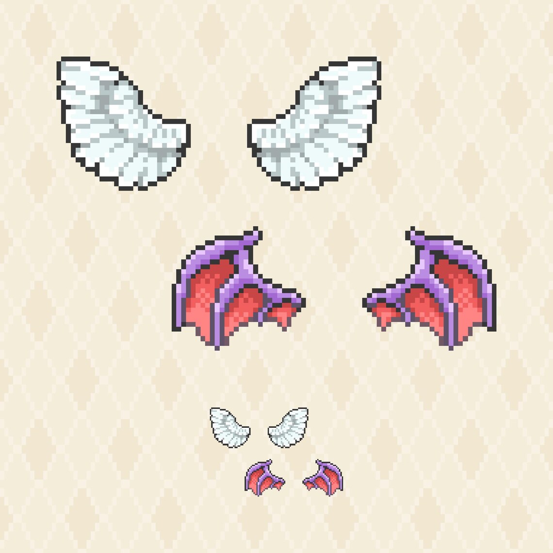Angel & Devil Wings: Twitch Emotes / Channel Point Icons - Etsy