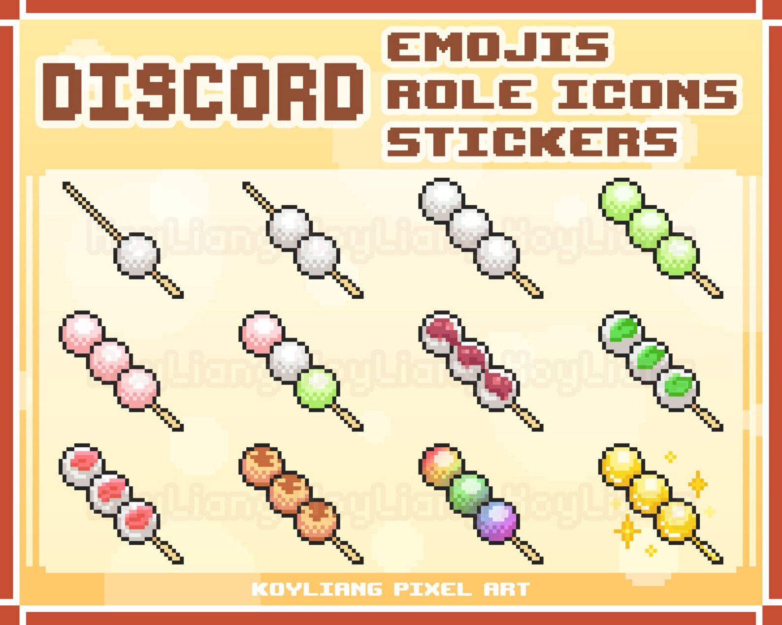 Discord Role Icons and Emojis in Cute 8bit Pixel Style - Etsy