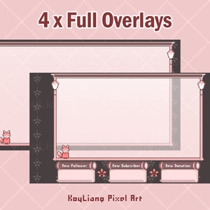 Japan Style Overlays Package, Twitch Channel Customization, Pixel ...