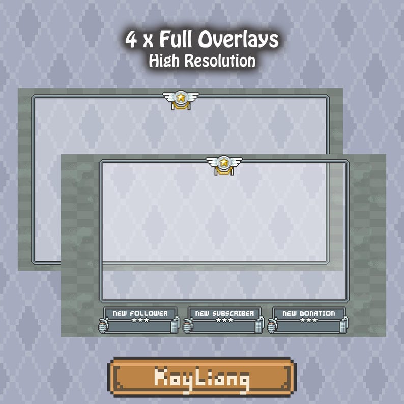 8-bit Military Stream Overlays - Twitch & Youtube Streamer Assets - Etsy