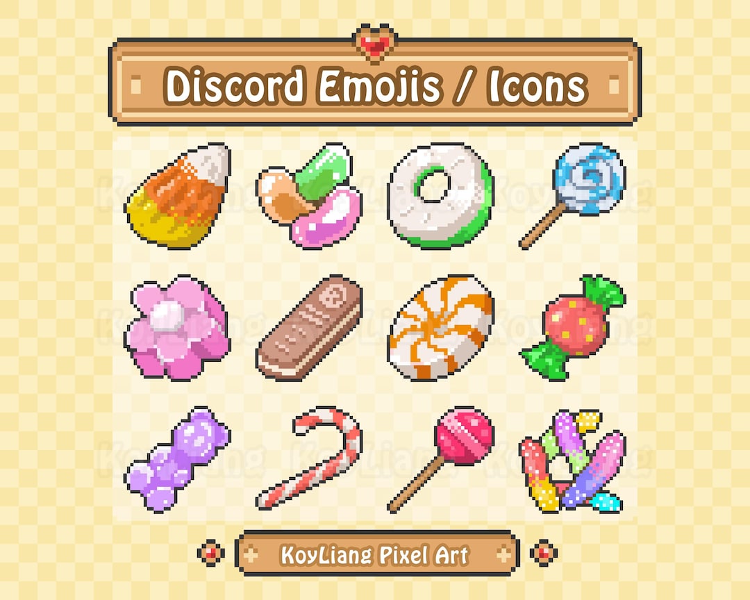 Sweet Candy Stickers Pack for Discord Server, Cute Emojis and Emotes ...