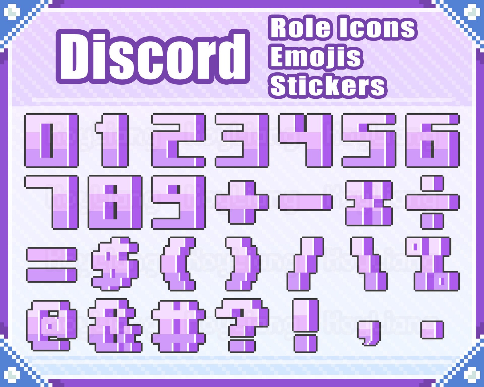 Discord Numbers and Symbols Pack Download Cute 3D (Download Now) - Etsy