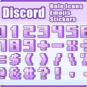 Discord Numbers and Symbols Pack Download - Cute 3D Fonts, Pixel Art ...