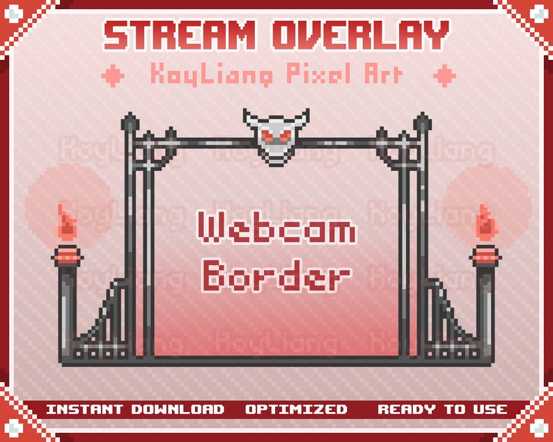 Spooky Overlay for Streaming With Webcam Frame and Stream - Etsy