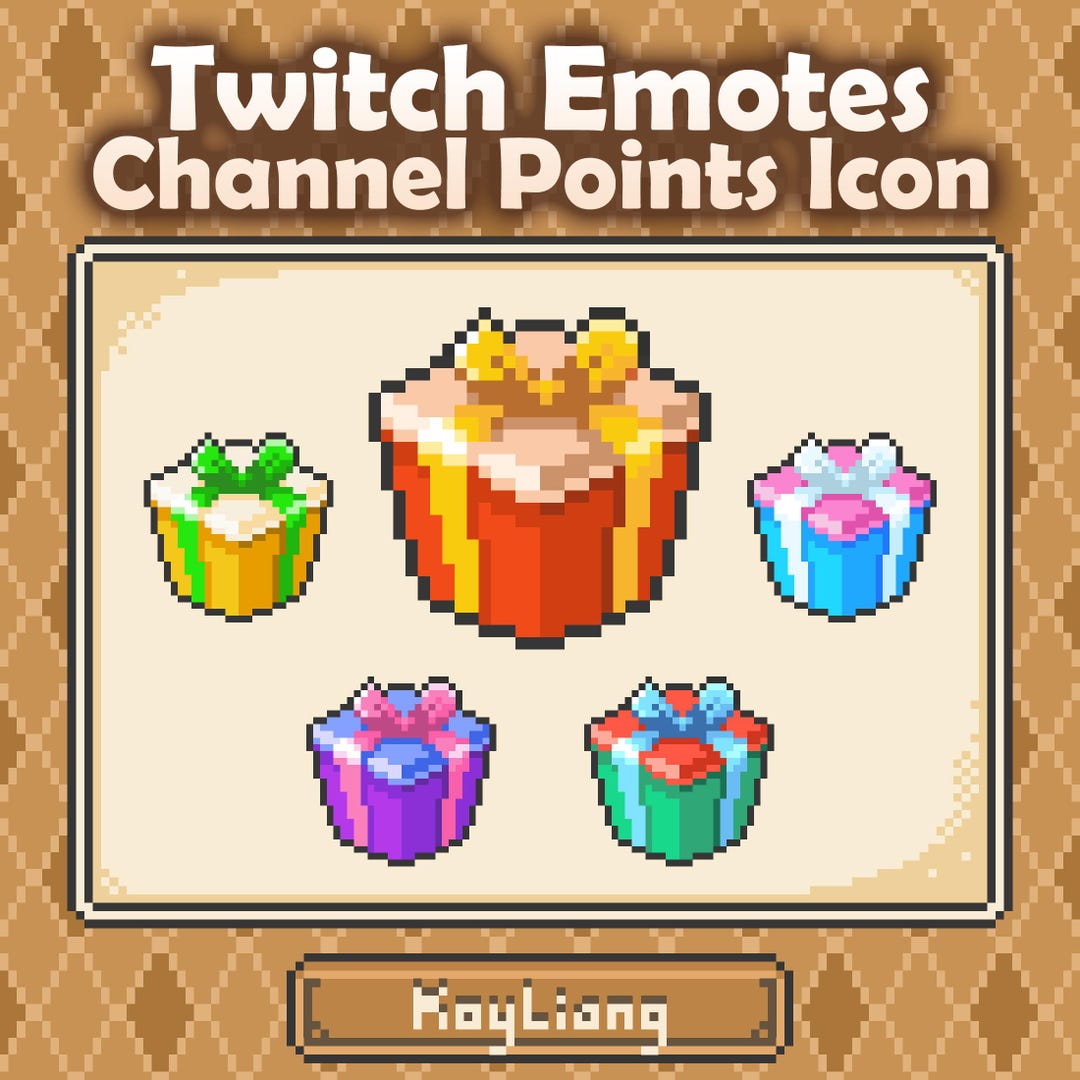 Twitch Donation Rewards: Cute Present Boxes, Subscriber Gift - Etsy
