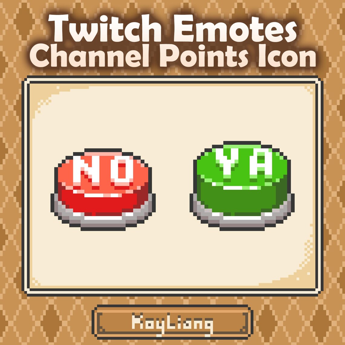 Animated Emotes Pack: Yes or No Button - Etsy