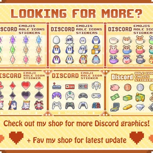 Discord Flower Emojis and Stickers - Pixel Role Icons, Discord Server ...