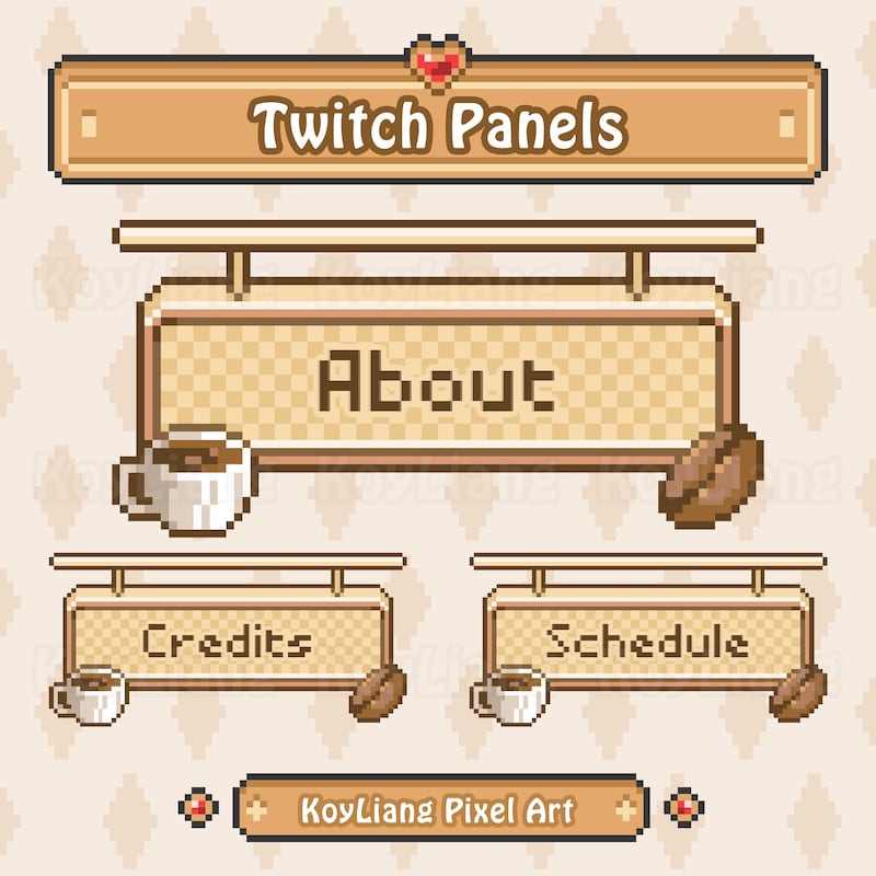 Pixel Art Cafe - Etsy