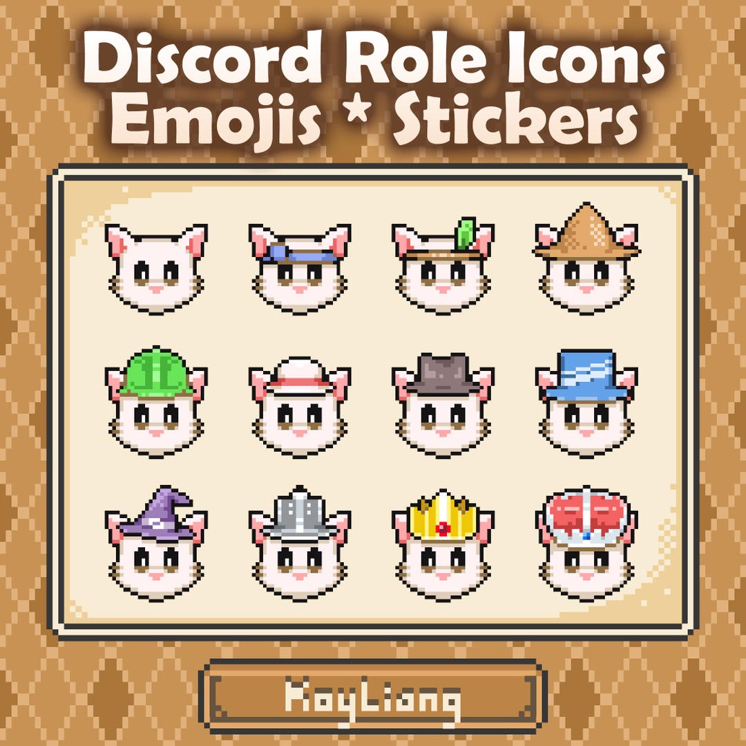 Discord Cat Emojis, Kitty Role Icons, Server Icon Pack - Etsy