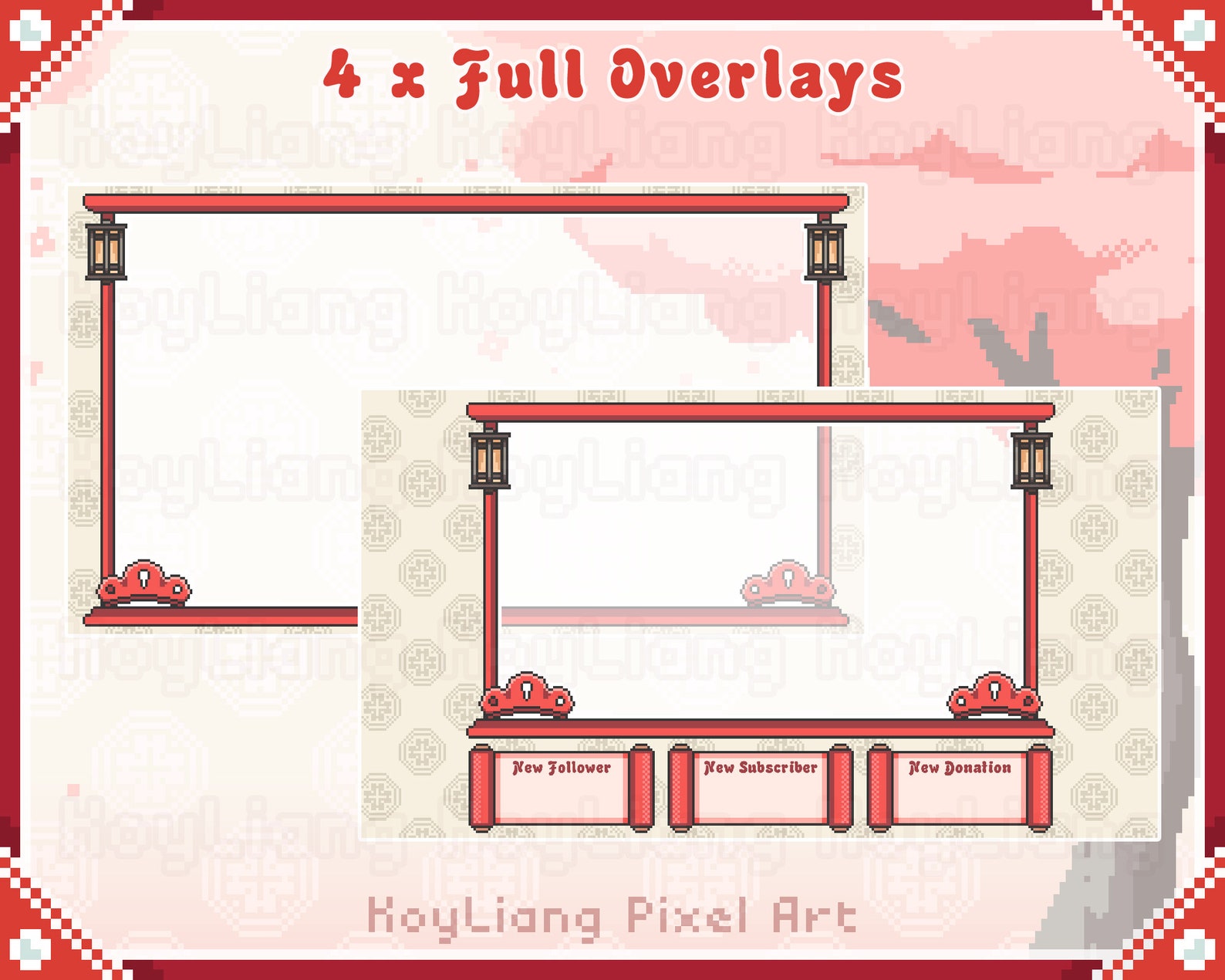 Japanese Style Stream Package for Twitch Channel Set Up All - Etsy Hong ...