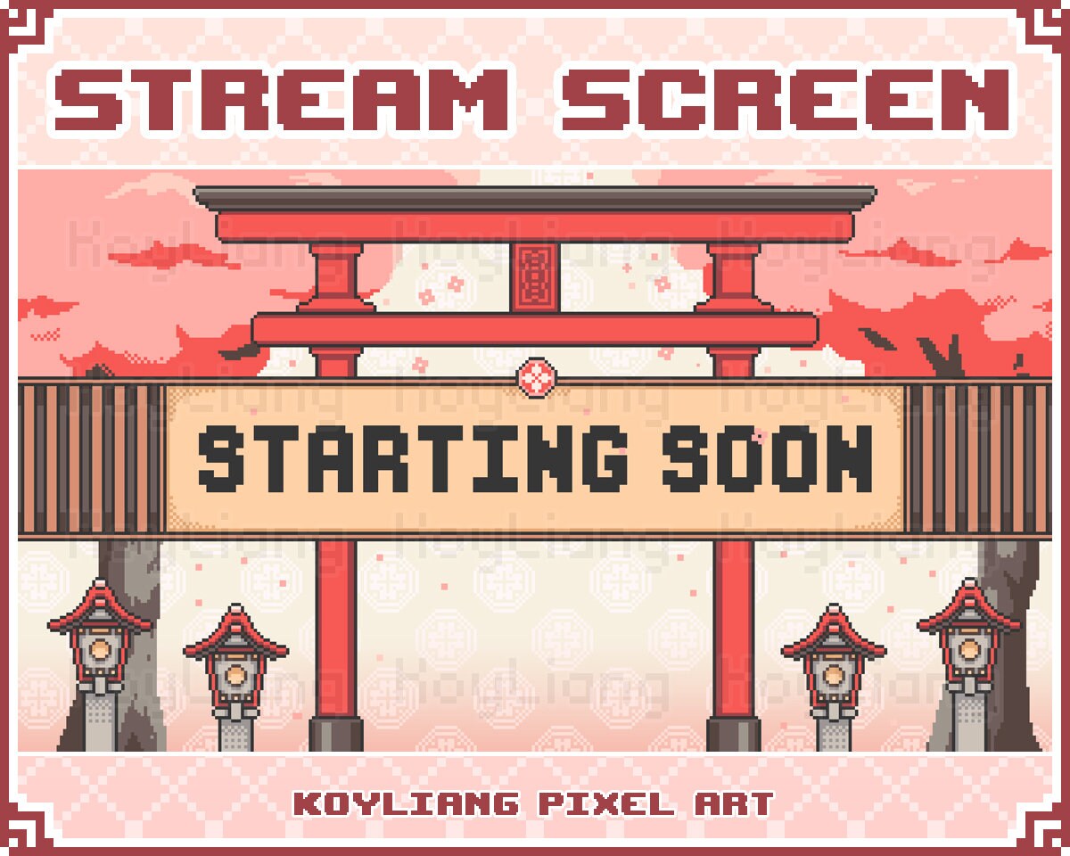 Drawing & Illustration Japanese Style Stream Screens Download Starting ...