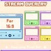 Overlays Package With Music Box Design in Pixel Style, Retro Webcam ...