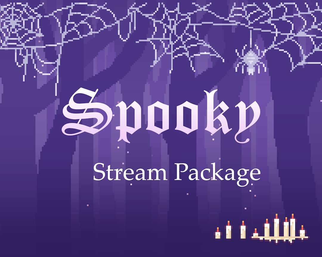 Spooky Stream Package for Twitch Channel Customization Overlay Assets ...