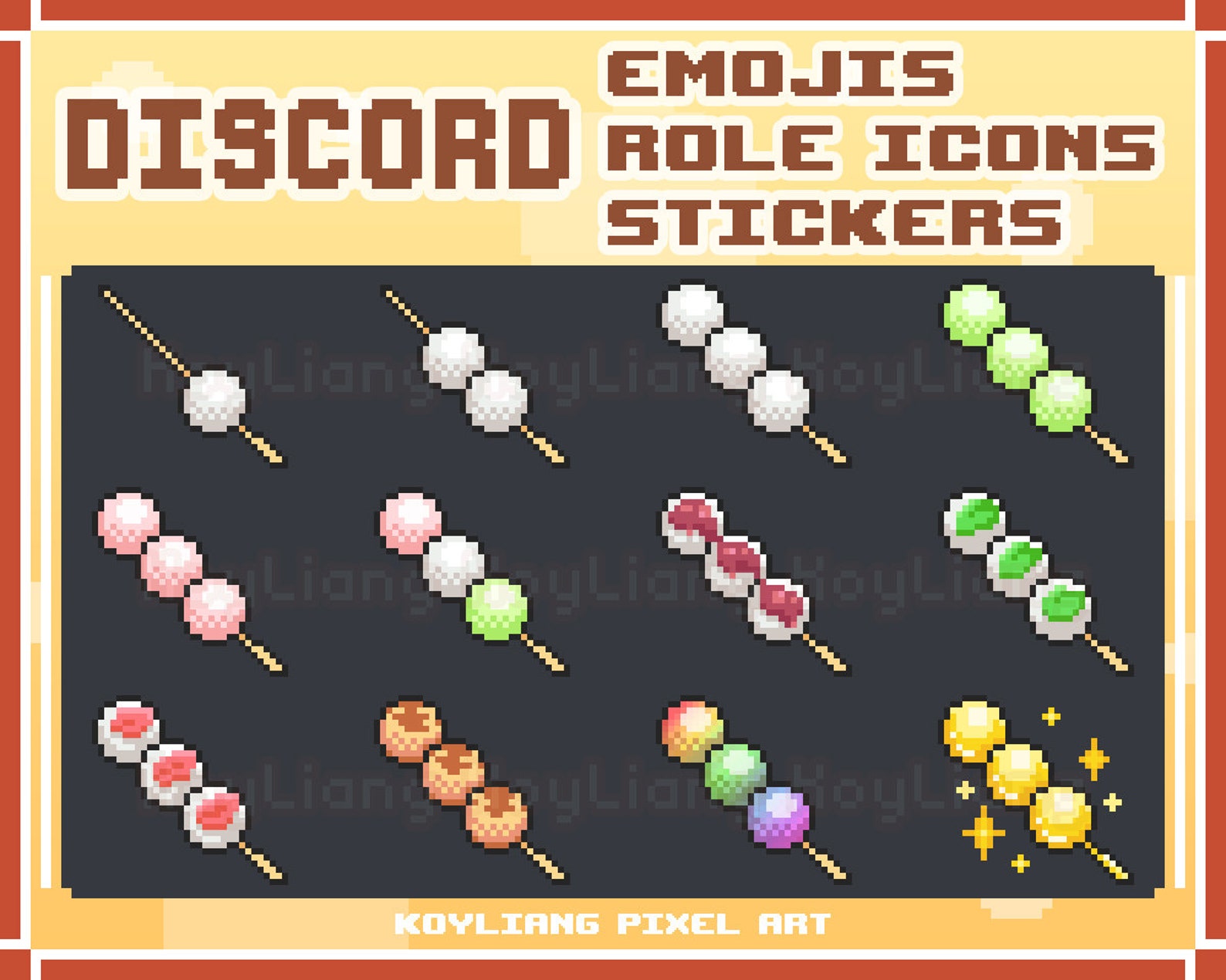 Discord Role Icons and Emojis in Cute 8bit Pixel Style - Etsy