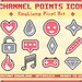 Pixel Channel Points Icon for Twitch Streamer, Stream Logo Pack in PNG ...