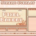 Twitch Overlay Package With Bakery Shop Theme Cute Pixel Art, Stream ...