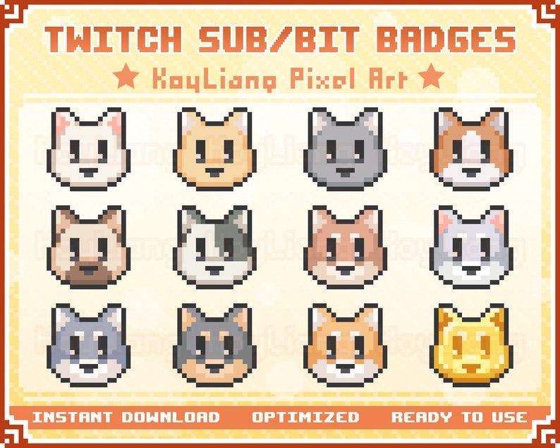Dog Sub Badges in Bundle for Twitch Channel Cute Bit Badges - Etsy