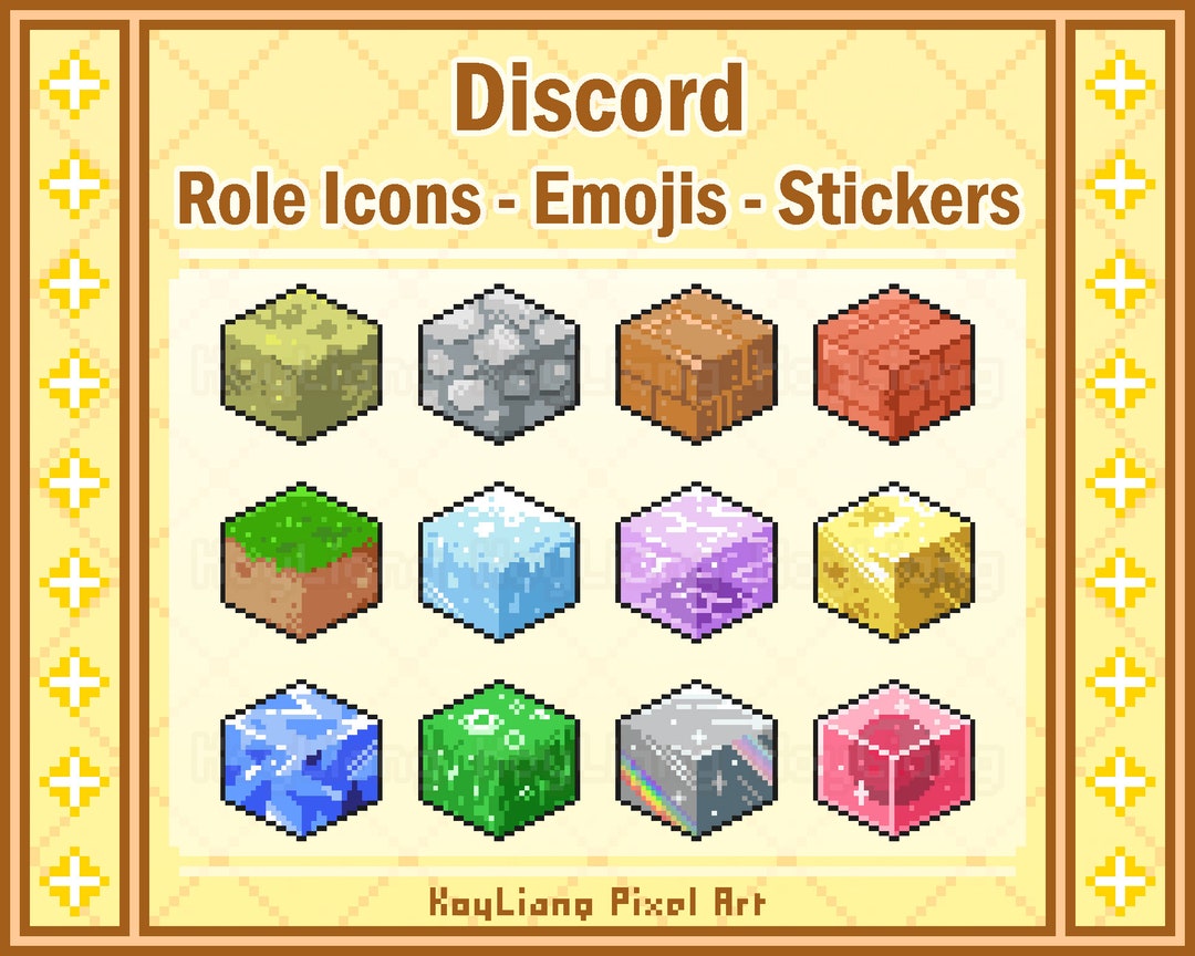 Discord Emotes Package Digital Download: Cute Pixel Cube, Retro Gaming ...