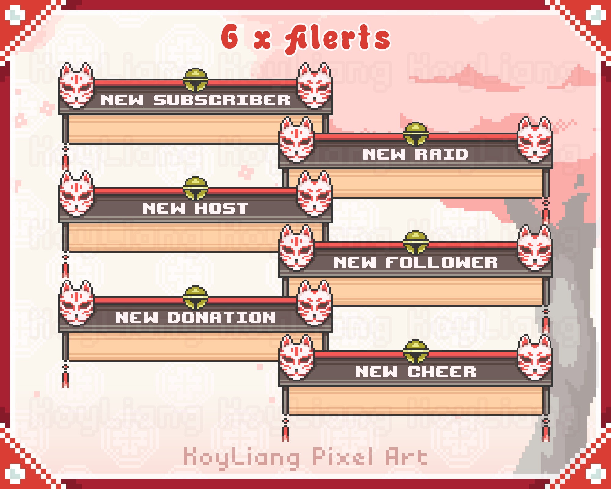 Japanese Style Stream Package for Twitch Channel Set Up All - Etsy Hong ...