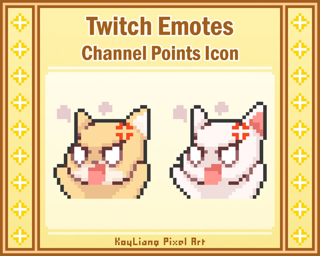 Angry Emotes for Twitch Streaming in Cute Pixel Style, Rage Cat & Dog ...
