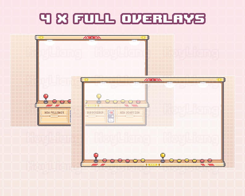 Retro Gaming Stream Package: Twitch Streamer Assets, 8 Bit Pixel Art - Etsy