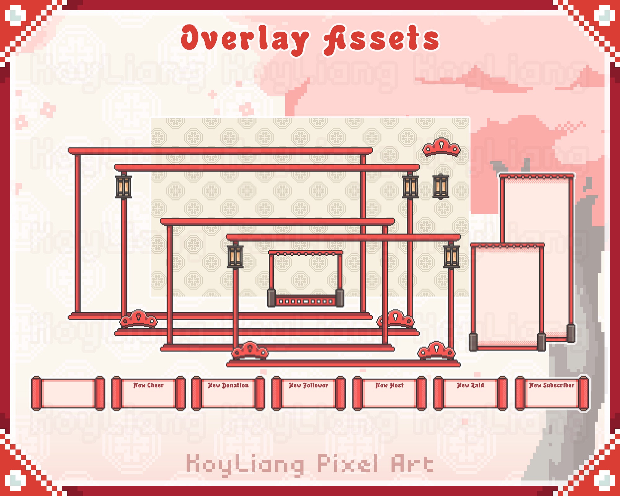 Japanese Style Stream Package for Twitch Channel Set Up All - Etsy Hong ...