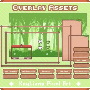 Twitch Overlay for Streamer in Natural Forest Theme - Etsy UK
